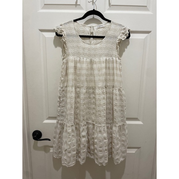 Carly Jean | Dresses | Carly Jean Los Angeles Khaki White Checkered ...